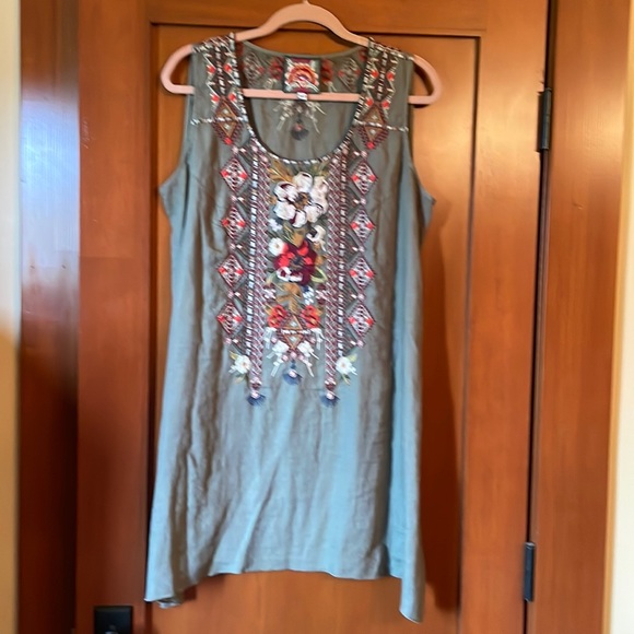 Johnny Was | Dresses | Johnny Was Linen Dress | Poshmark